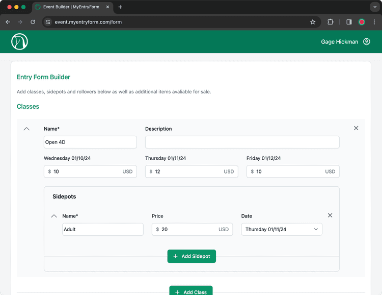 MyEntryForm - Online Entries Made Simple!