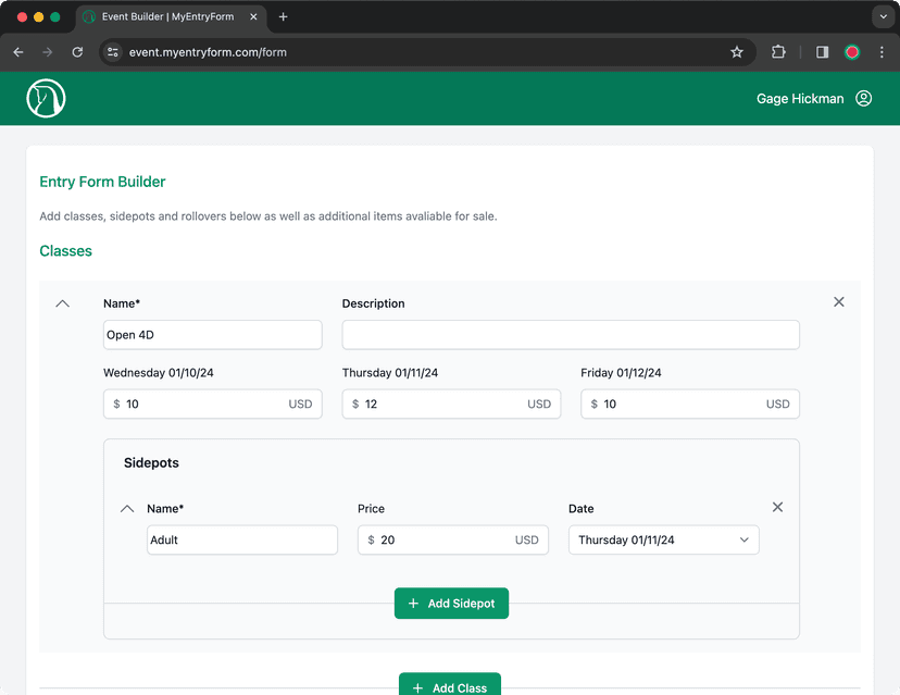 MyEntryForm - Online Entries Made Simple!