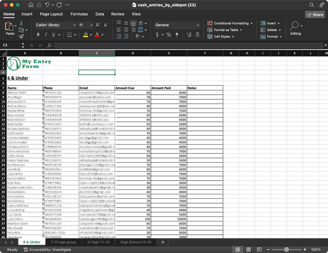 MyEntryForm - Online Entries Made Simple!