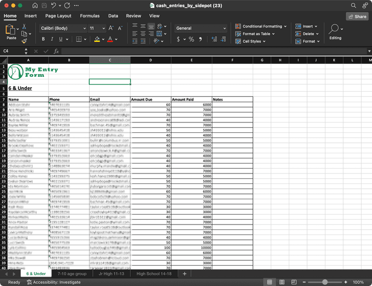 MyEntryForm - Online Entries Made Simple!